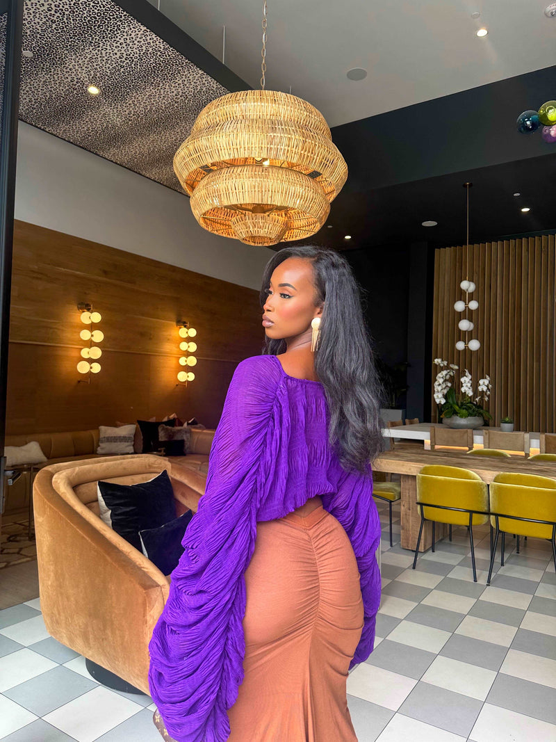 Coco Cropped Blouse - Olive